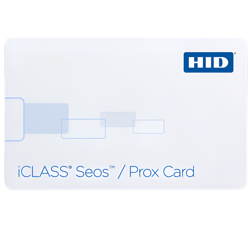 HID 5105 iClass Seos + Prox Composite PET/PVC Card - 16K Bytes - Progr ...